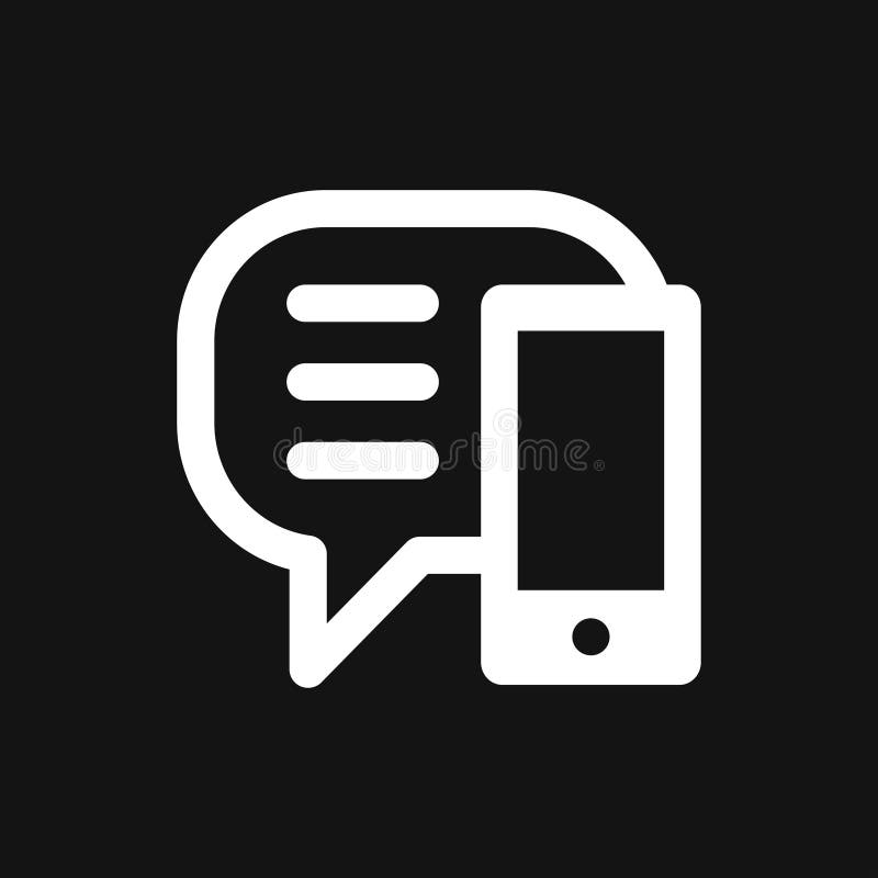 Message Icon, Vector Symbol for Design. Cat Sign Stock Illustration ...