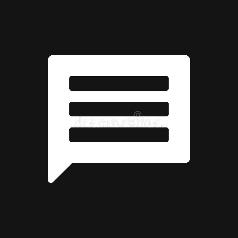 Message Icon, Vector Symbol for Design. Cat Sign Stock Illustration ...