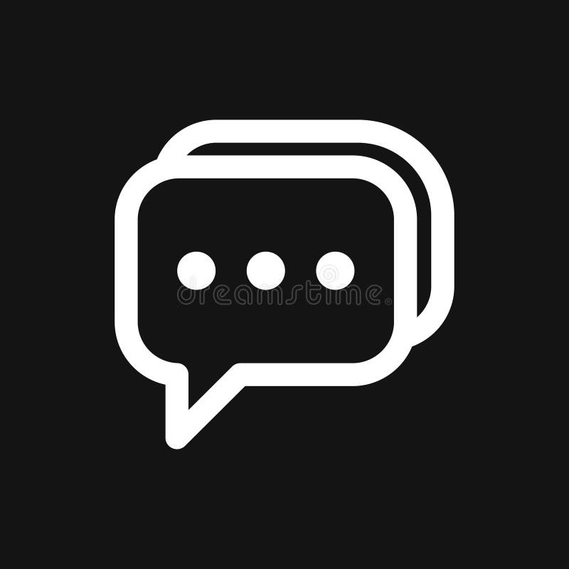 Message Icon, Vector Symbol for Design. Cat Sign Stock Illustration ...