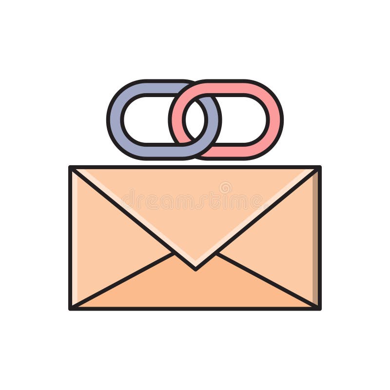 Message Vector Flat Color Icon Stock Vector - Illustration of ...