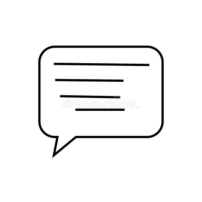 Message Icon on a White Background. Vector Illustration Stock ...