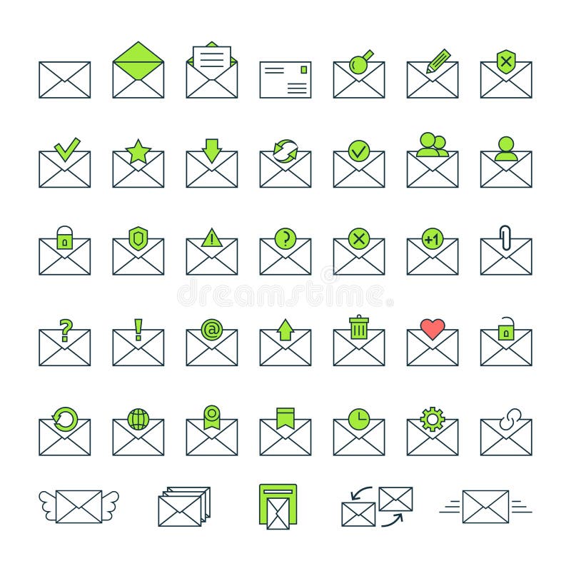 Message icons stock vector. Illustration of element - 122804358