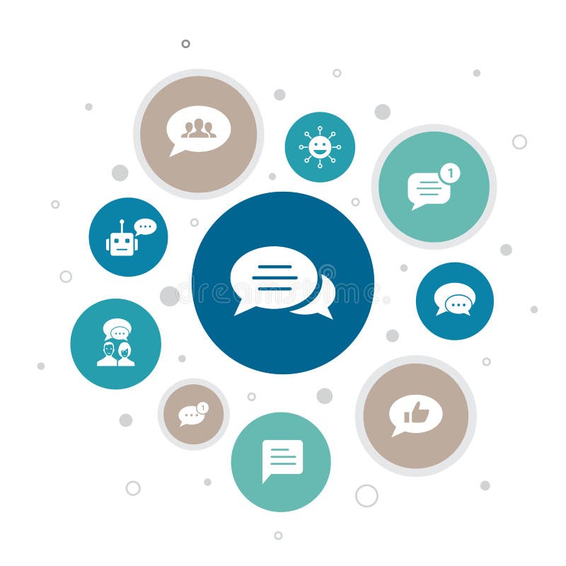 Message Infographic 10 Steps Bubble Stock Vector - Illustration of ...