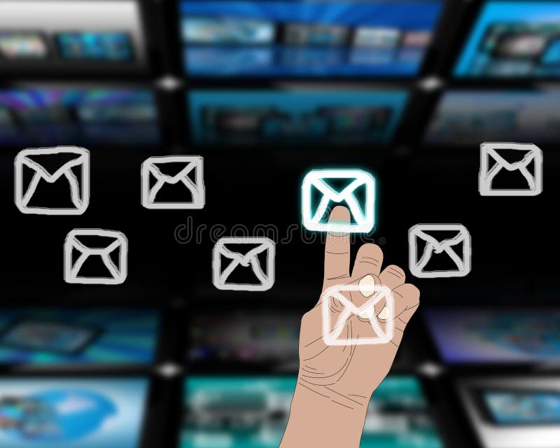 Message Interface stock photo. Image of media, mail, business - 33045066