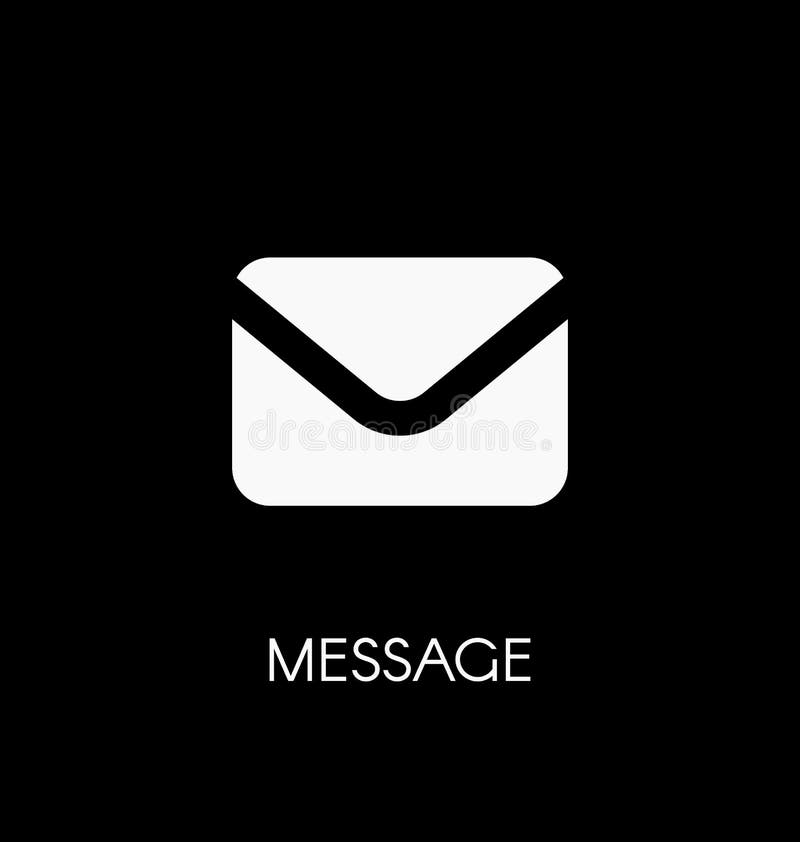 Message Mail Icon Vector Illustration. Envelope Symbol Stock Vector ...
