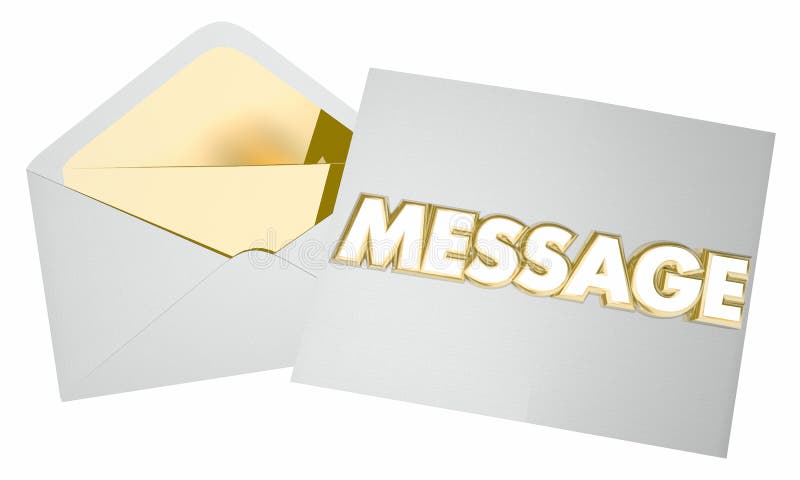 Message Note Envelope Letter Communication Stock Illustration ...
