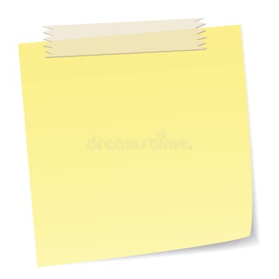 Message notes stock vector. Illustration of attached - 23047107