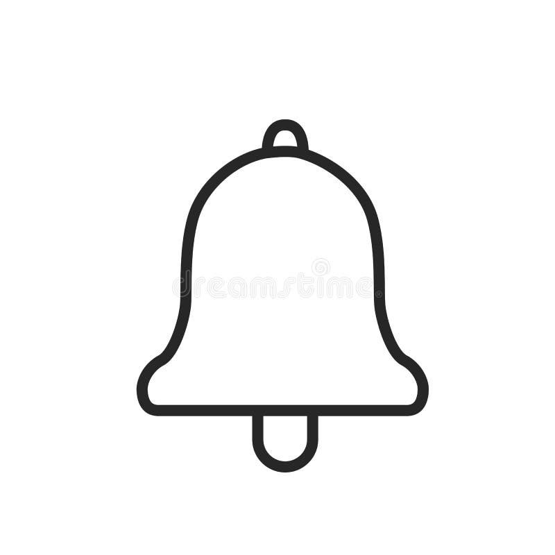 Notification Message Bell Vector Line Icon Logo Stock Vector ... Notification Message Bell Vector Line Icon Logo Stock Vector ...