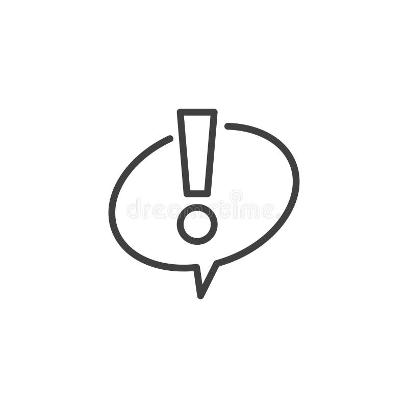 Message Notification Line Icon Stock Vector - Illustration of ...