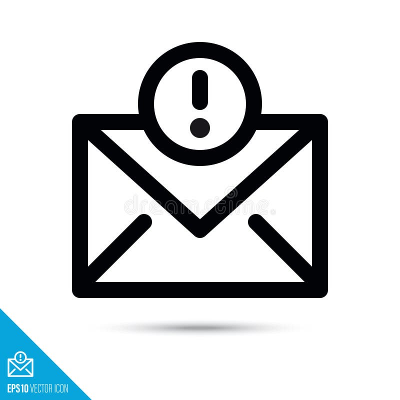 Message Notification UI Symbol Vector Line Icon Stock Vector ...