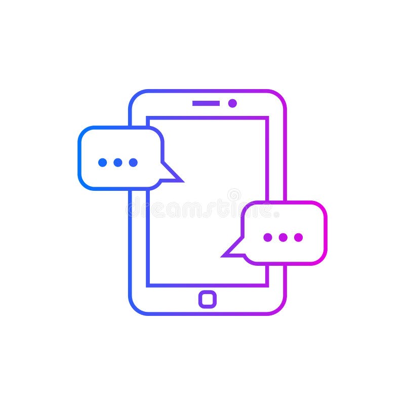 Message Or Notification Vector Icon Stock Vector - Illustration of icon ...