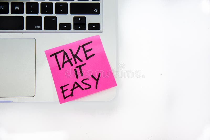 Message from an Office Colleague about Work Laptop Computer Stock Image ...