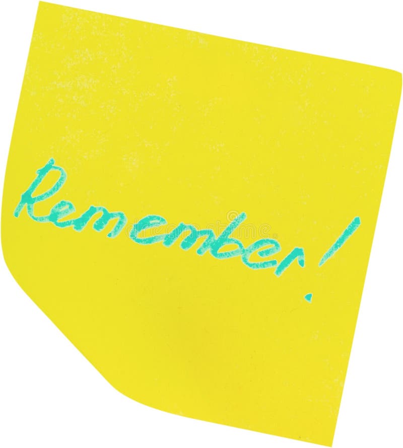 Yellow Sticky Note with Pin - Isolated Stock Image - Image of paper ...