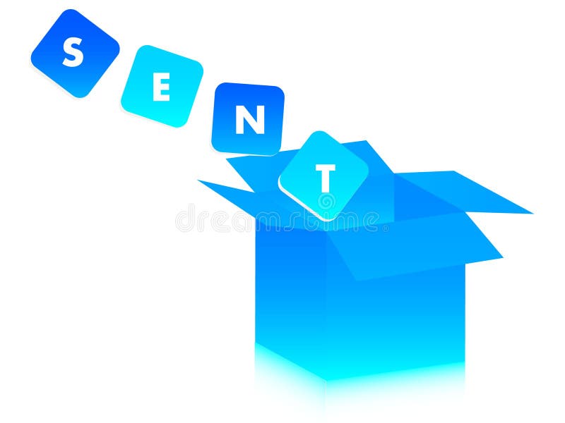 Message sent stock vector. Illustration of communication - 12587580