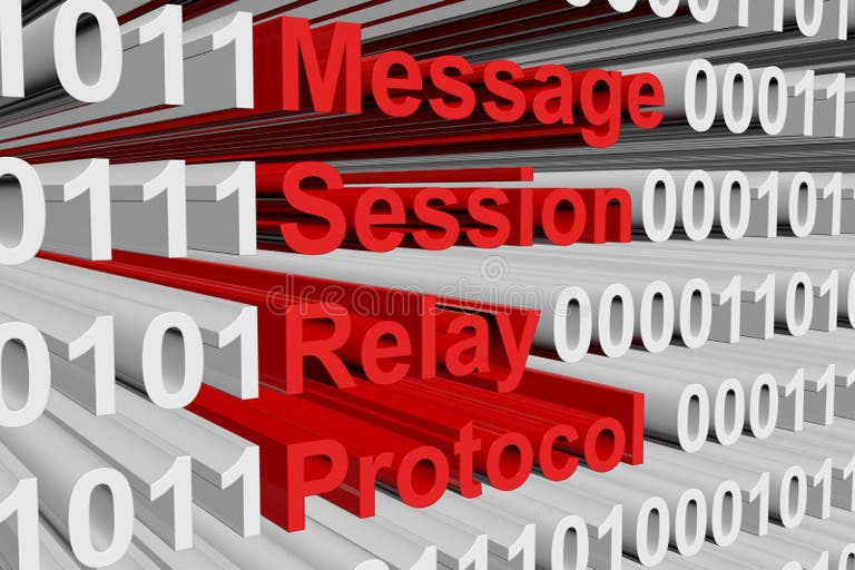 Message Session Relay Protocol Stock Illustration - Illustration of binary, information: 93854026