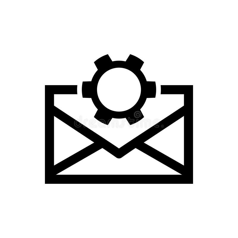 Message Setting Icon stock vector. Illustration of management - 192457458