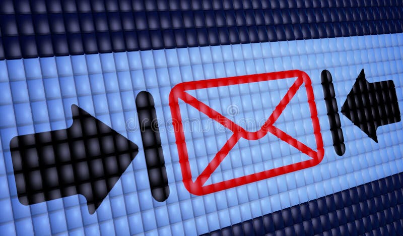 Message sign on screen stock illustration. Illustration of mobile ...