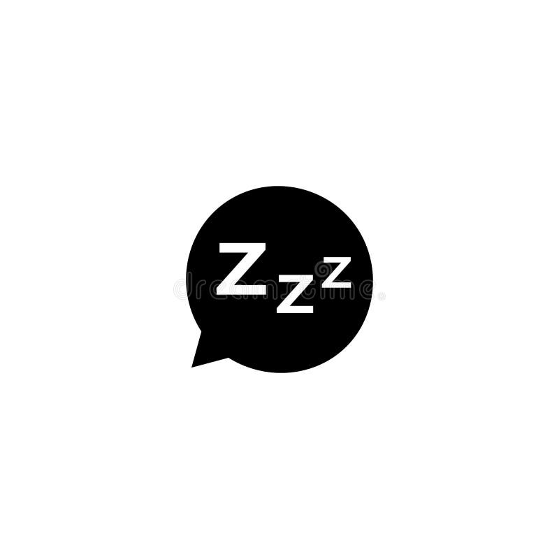 Message Sign and Sleep Sign Icon. Vector Illustration Eps 10 Stock ...