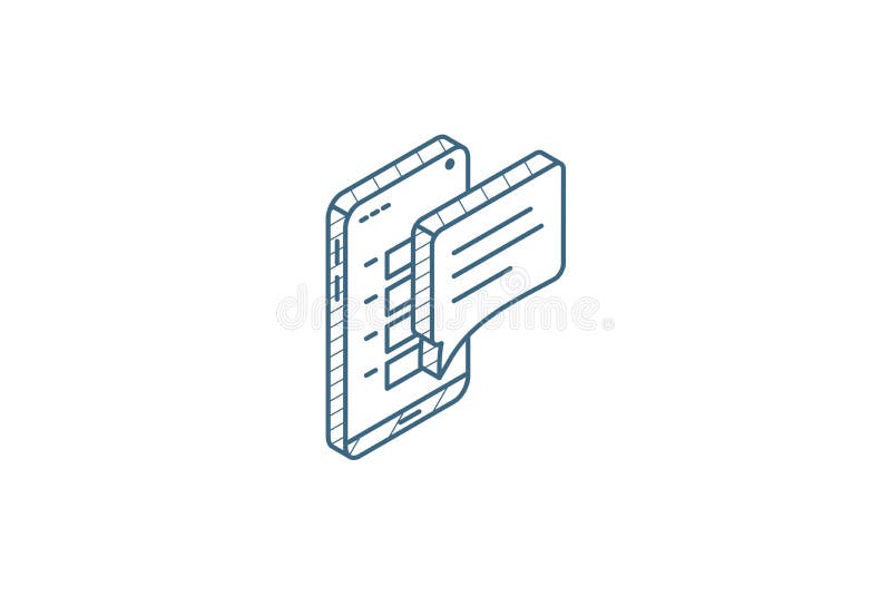 Drawing Isometric Mobile Phone Stock Illustrations – 839 Drawing ...
