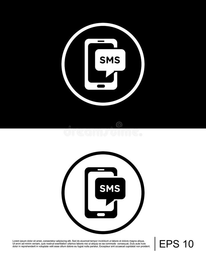Message, Smartphone, Sms Icon Stock Illustration - Illustration of ...