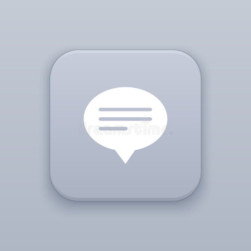 Message, Sms Button, Best Vector Stock Vector - Illustration of dialog ...