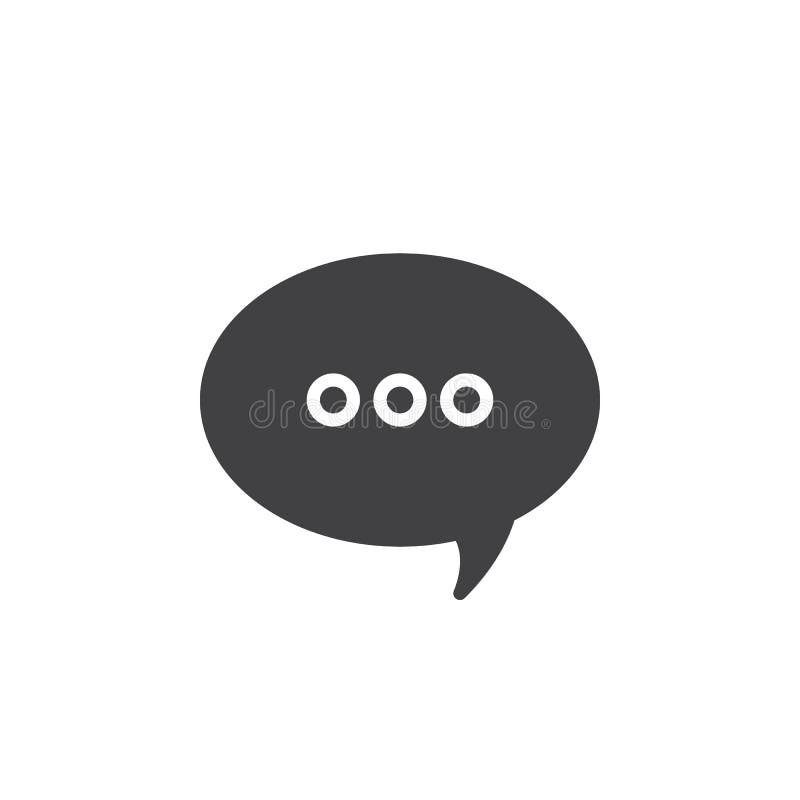 Message, Speech Bubble Icon Vector, Filled Flat Sign, Solid Pictogram ...