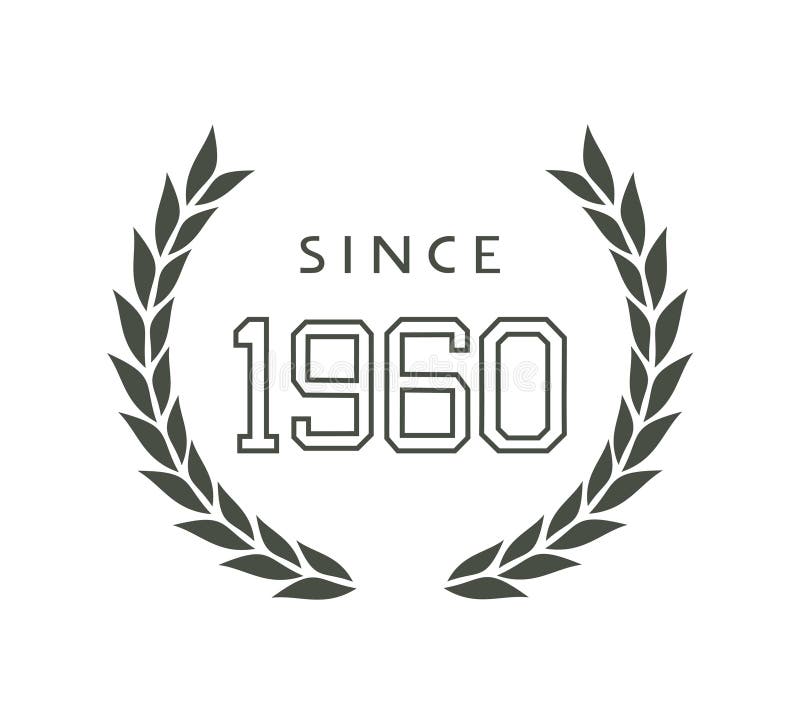 Since 1960 message symbol stock vector. Illustration of funny - 273255507