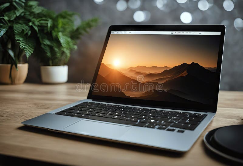 Message Text Advertising Your Screen Space Copy Blank Computer Laptop ...