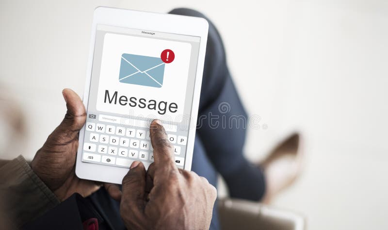 Message Text Mail Chat Communication Concept Stock Image - Image of ...