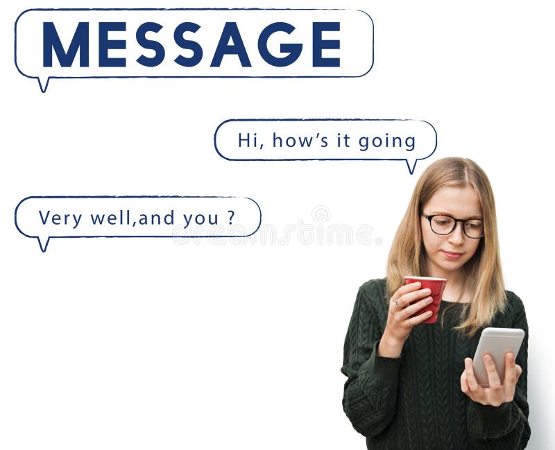 Message Text Mail Chat Communication Concept Stock Image - Image of ...