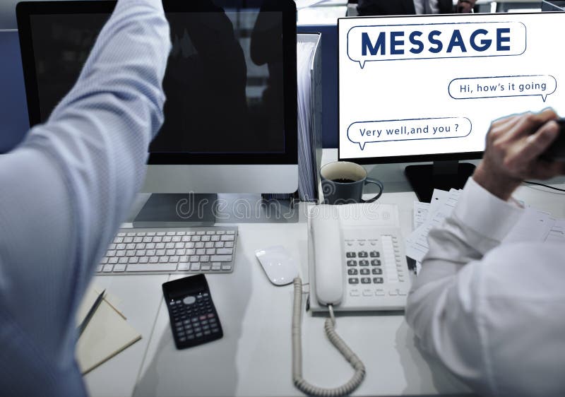 Message Text Mail Chat Communication Concept Stock Photo - Image of ...