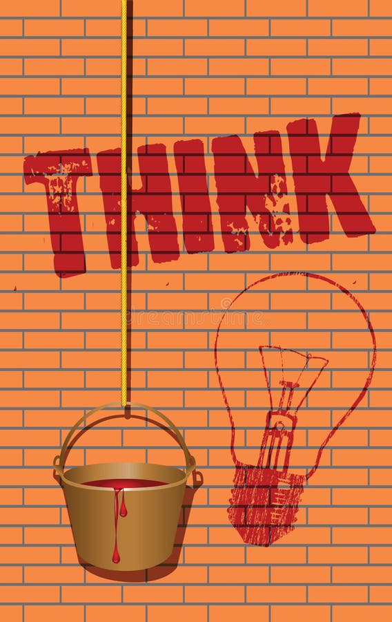 Message Thinking Painted Paint Stock Vector - Illustration of paint ...