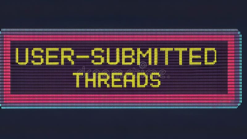 Message Threads a Lowres Display Showing a List of Usersubmitted ...