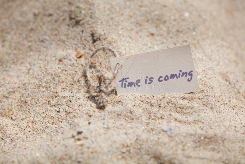 Time is Coming Sign and Old Book - Vintage Style Stock Image - Image of ...