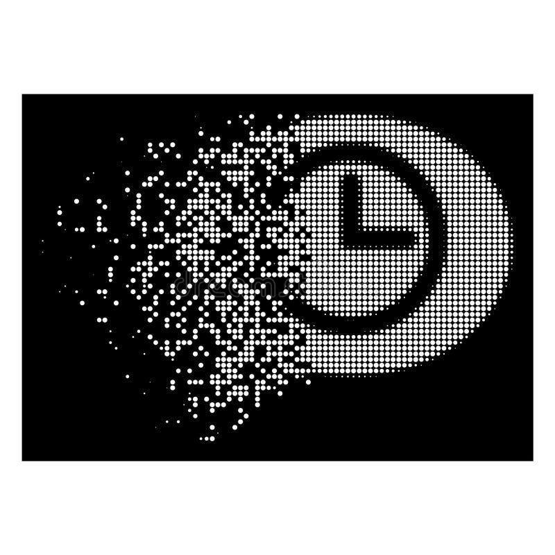 Bright Disappearing Pixelated Halftone Message Time Icon Stock Vector ...