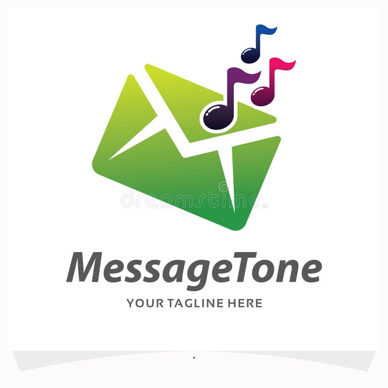 Message Tone Logo Design Template Stock Vector - Illustration of alert ...