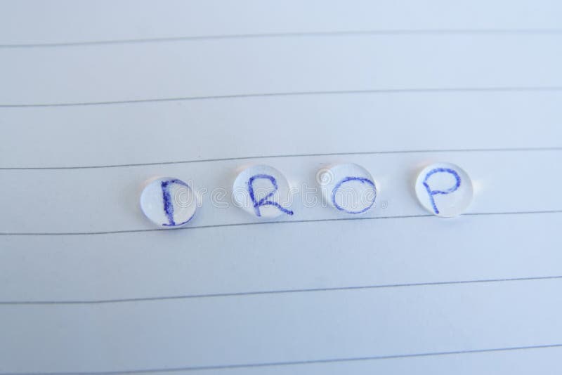 Message in a Water Drop. Motivation Message in a Water Drops Stock ...