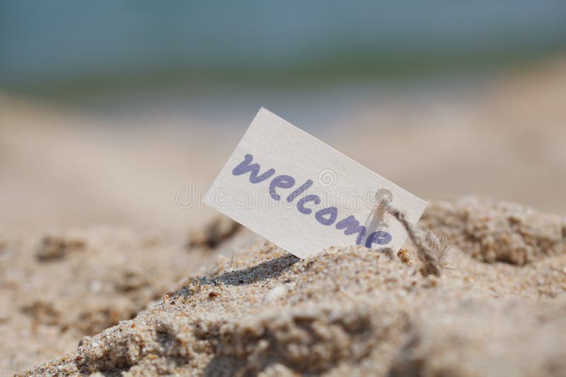 Compass Sand Message Welcome Stock Photos - Free & Royalty-Free Stock ...