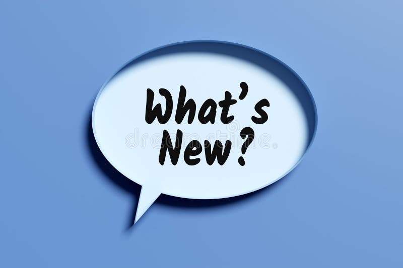 The Message What is New Written on a Speech Bubble Stock Illustration ...