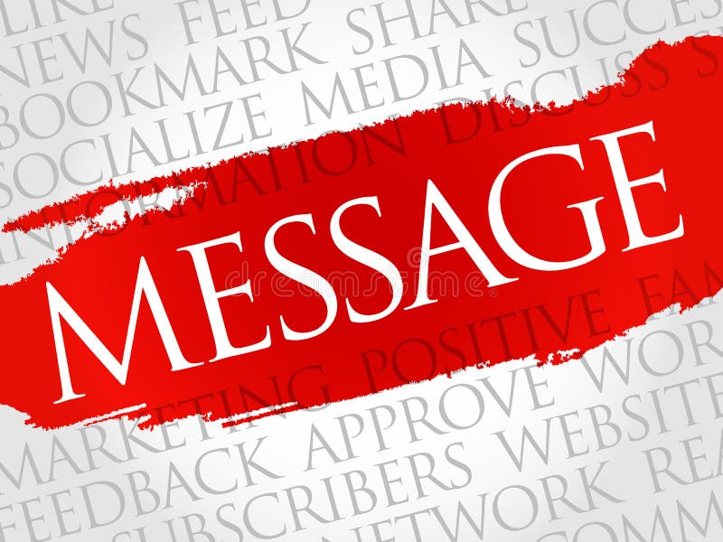 Message - Word Written with Calligraphy with Transparent Plastic Ball ...