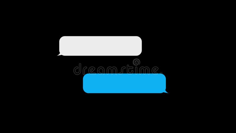 Messages Chat Bubble Speech Typing Dialogue Copy Space Icon Animation ...