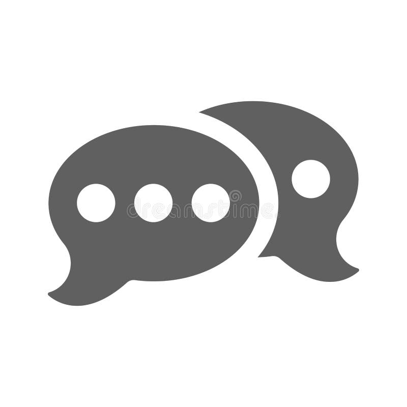 Messages, Communication, Sms Icon. Gray Vector Graphics Stock Vector ...