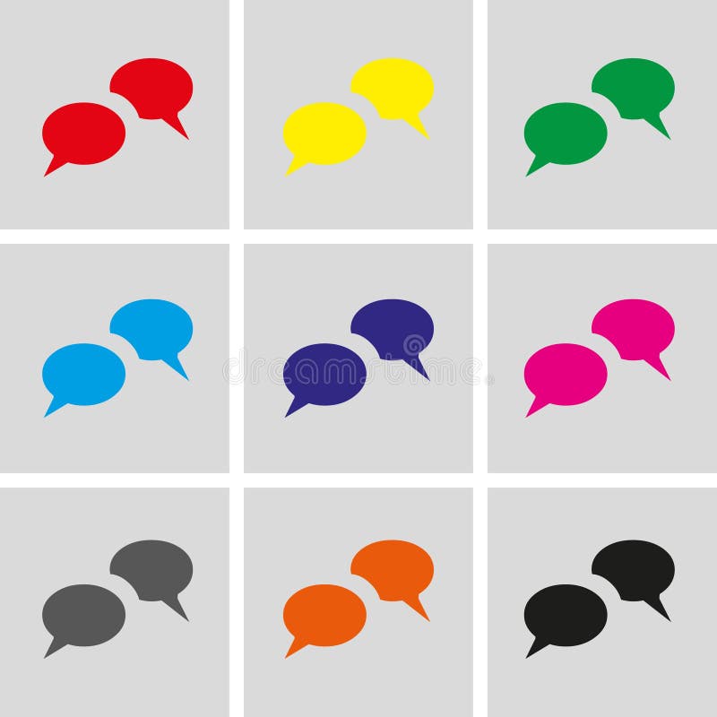 Messages Icon Stock Vector Illustration Flat Design Stock Vector ...