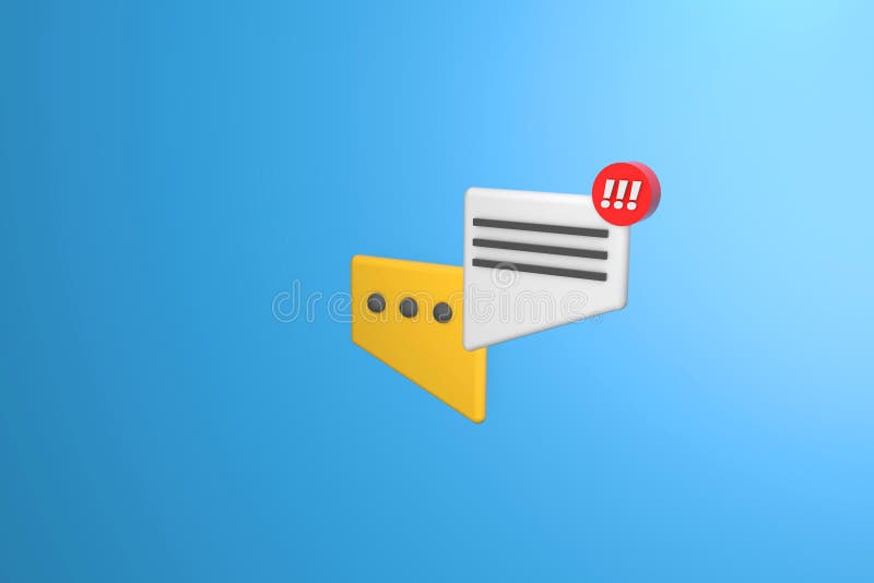 Messages and Notifications, Chat Bot. Online Dialogue, Social Media ...