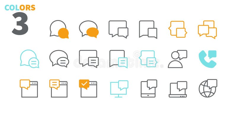 Messages UI Pixel Perfect Well-crafted Vector Thin Line Icons 48x48 ...