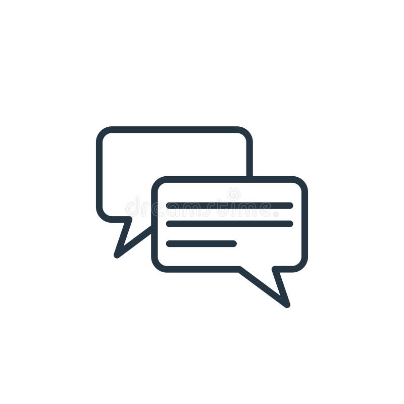 Text Messages Line Icon Stock Illustrations – 1,614 Text Messages Line ...