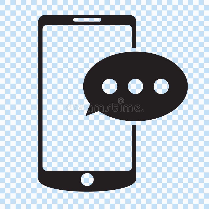 Messaggio SMS Nell'icona Dello Smartphone Icona Del Messaggio SMS Nello ...