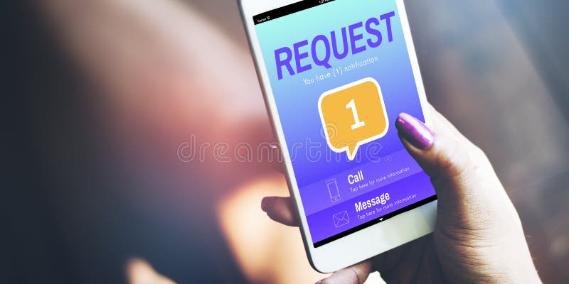 Messaging Communication Notification Alert Reminder Concept Stock Photo ...
