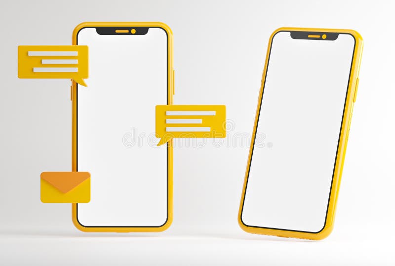 Messaging Conversation App Concept. Mockup Social Media Background Copy ...