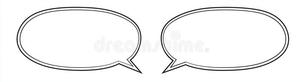 Messaging Conversation Elements in a One-line Bubble. Communication ...